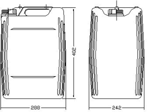 Plastic Jerrycans Stackable Series - LV 20L - REMOVED